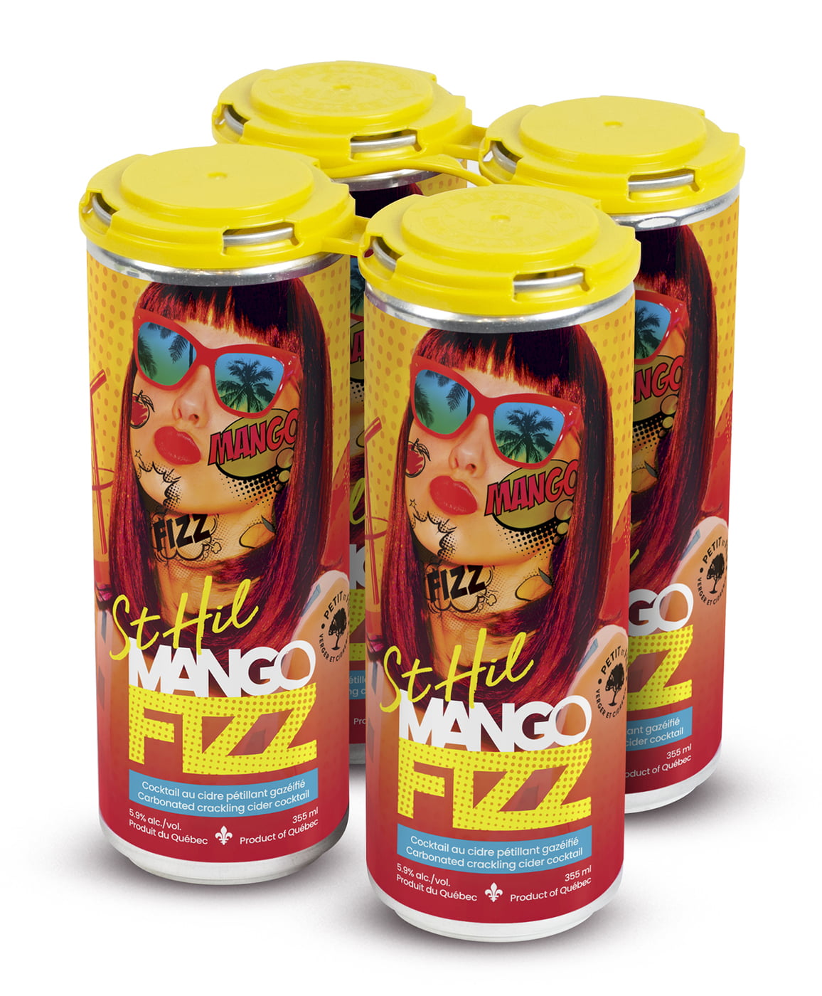Cidre St-Hil Mango Fizz 355 ML (ensemble de 4)